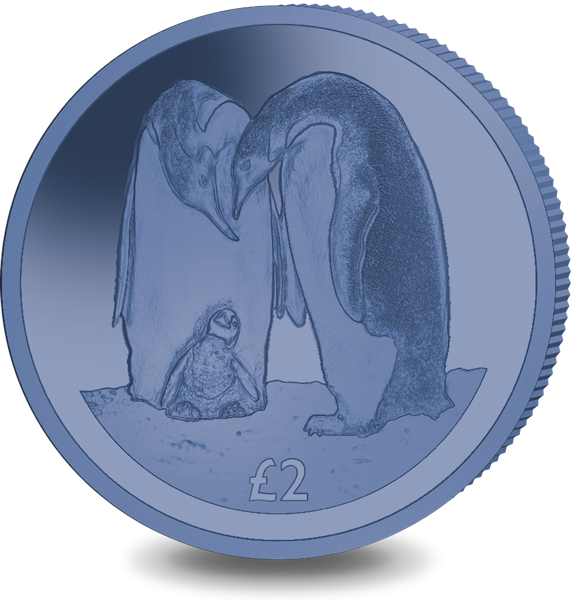 Emperor Penguin Coins - 2019 - British Antarctic Territory