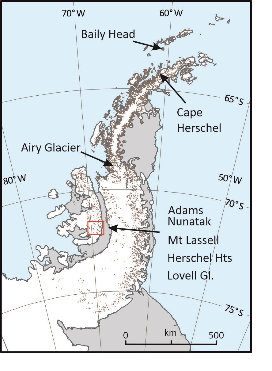 Astronomers - Place-Names - British Antarctic Territory